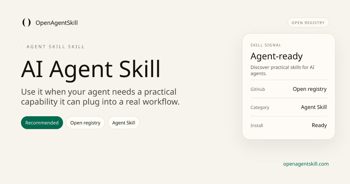 Calendar Heatmap - AI Agent Skill | Open Agent Skill